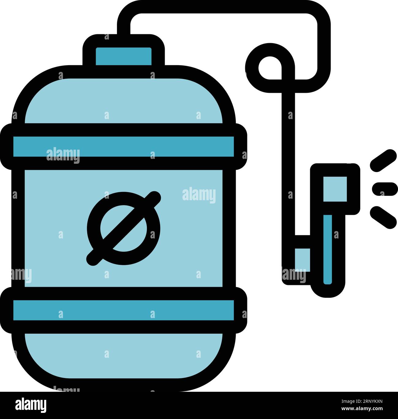 Pest control tank icon outline vector. Malaria insect. Bug prevention ...