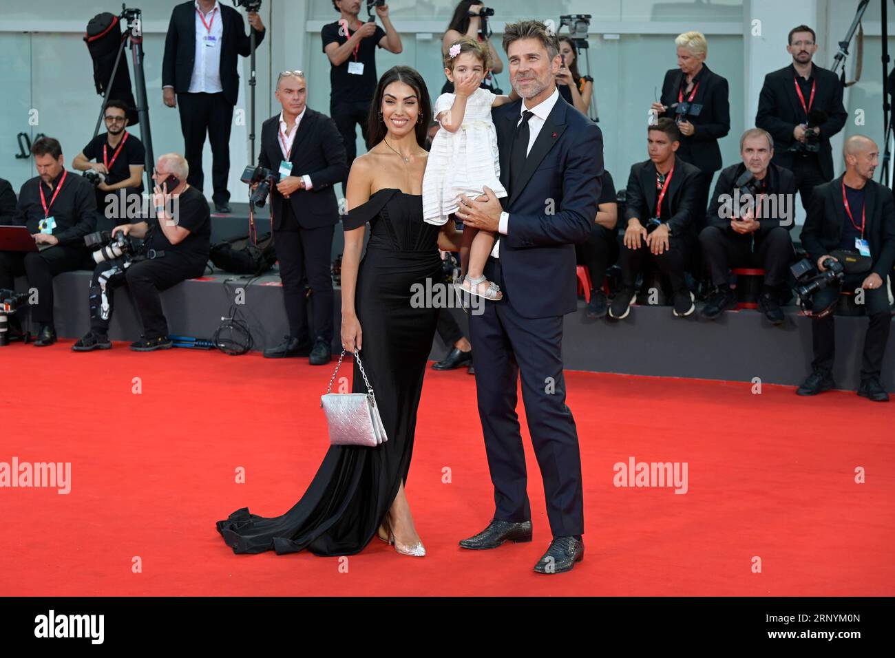 Venice Lido, Italy. 02nd Sep, 2023. Veronica Papa (l), Agnese Fulco (c ...