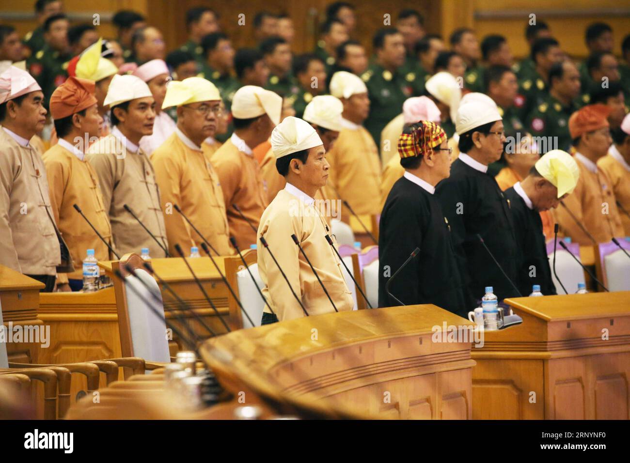 Former president win myint hi-res stock photography and images - Alamy