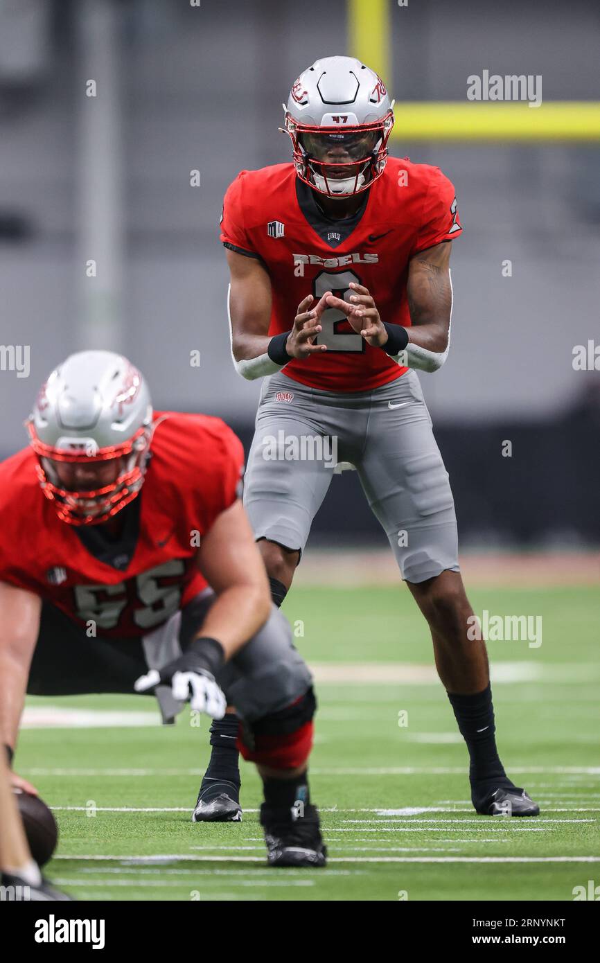 Las Vegas, NV, USA. 02nd Sep, 2023. UNLV Rebels quarterback Doug ...