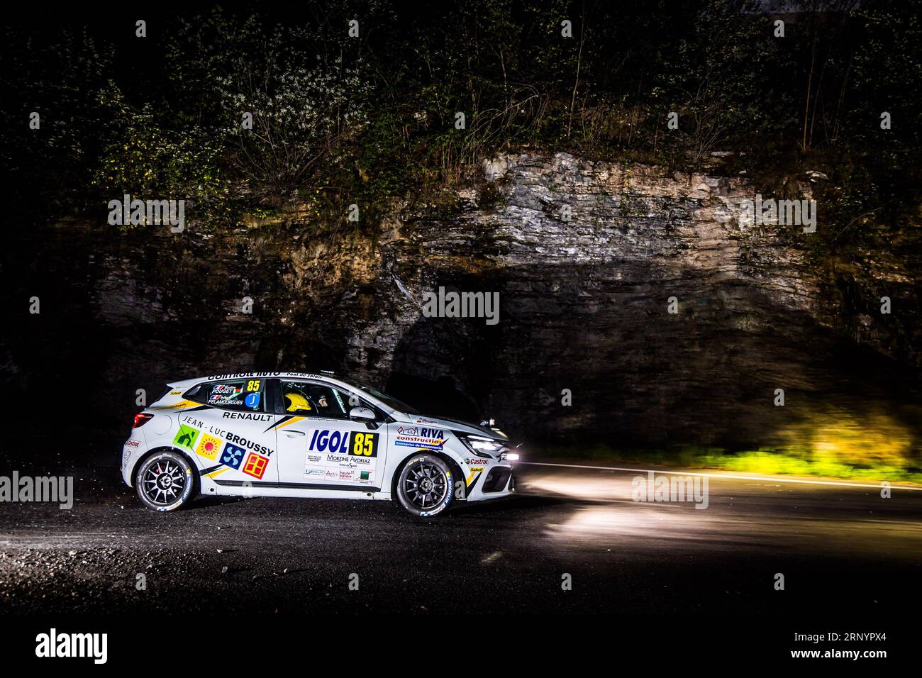 Morzine, France. 01st Sep, 2023. 85 PELAMOURGUES Arthur, POUGET Bastien, Renault Clio RS Line ...