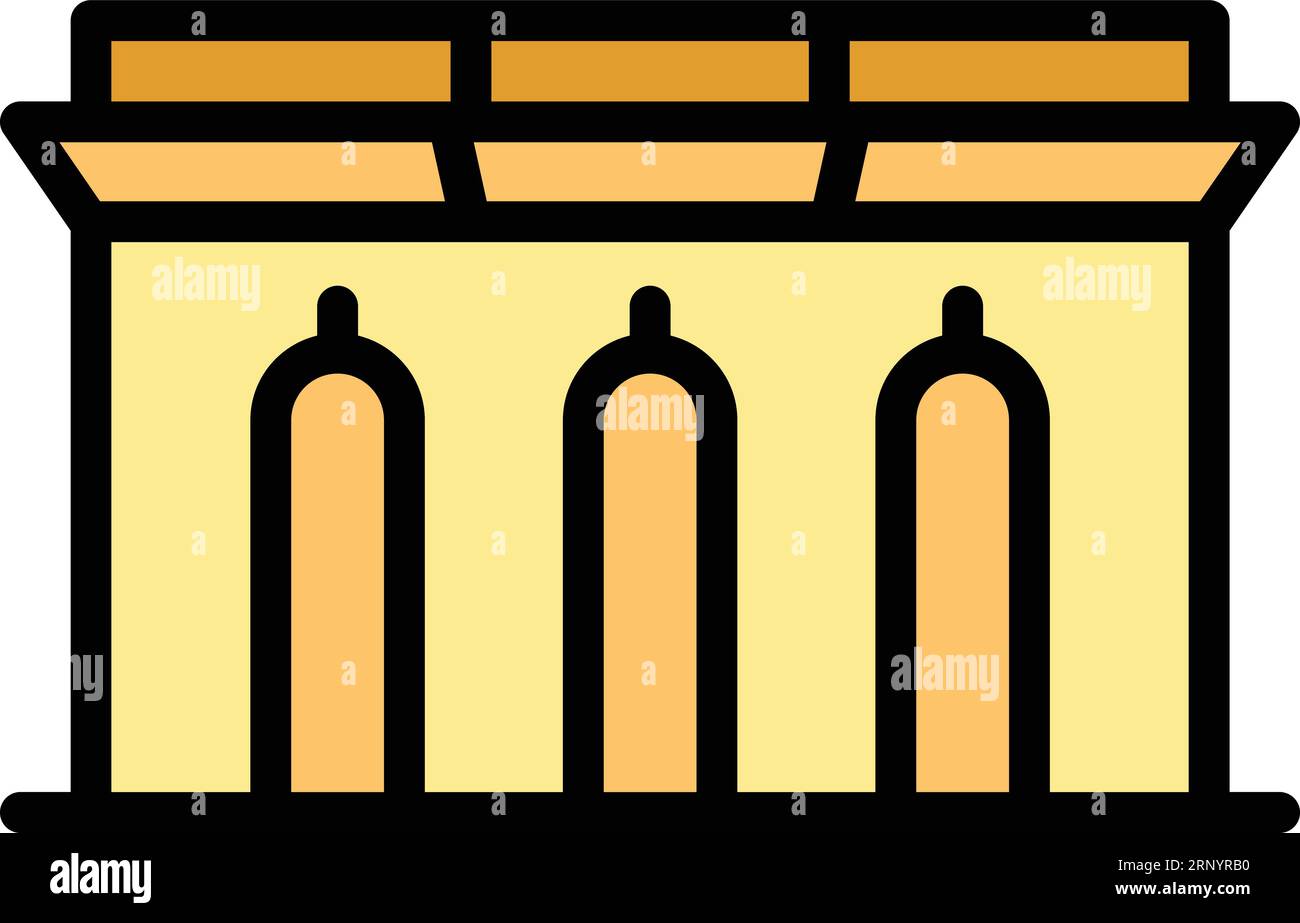Kolkata arch icon outline vector. City indian. Tourism architecture ...