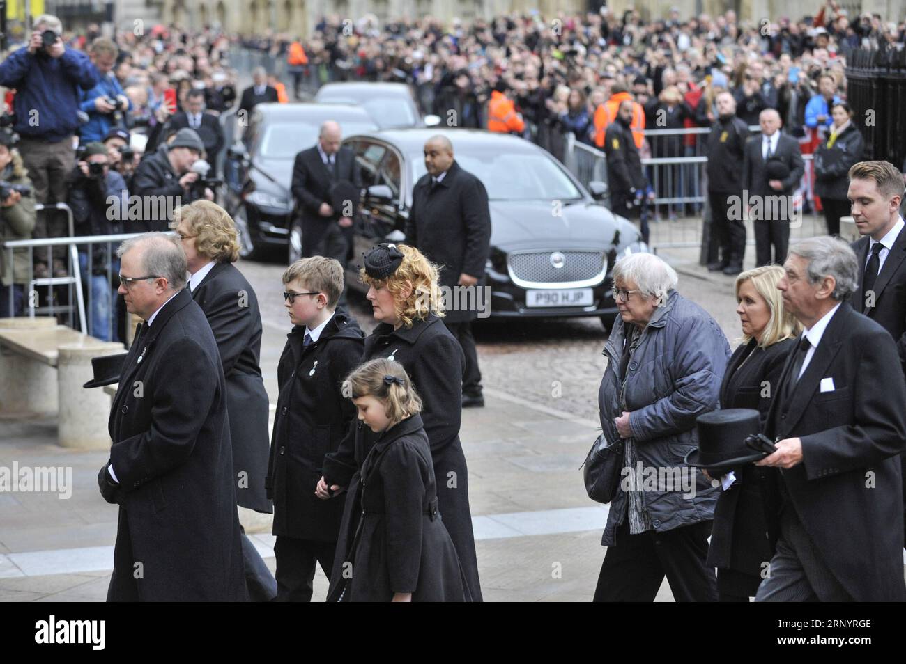 (180331) -- CAMBRIDGE, March 31, 2018 -- Family members and friends ...
