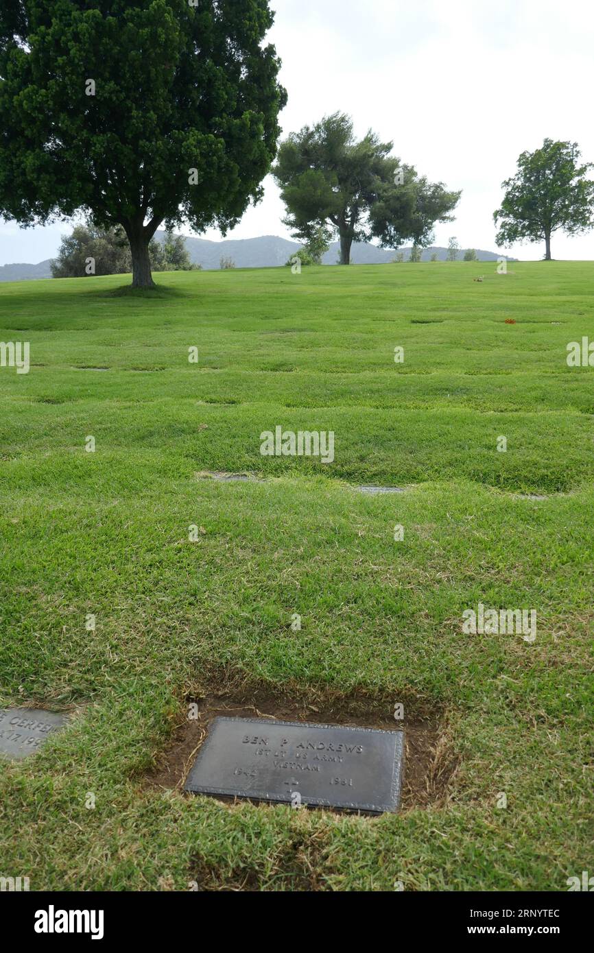 Los Angeles, California, USA 1st September 2023 Actor Ben Andrews Grave in Gentleness Section at ...
