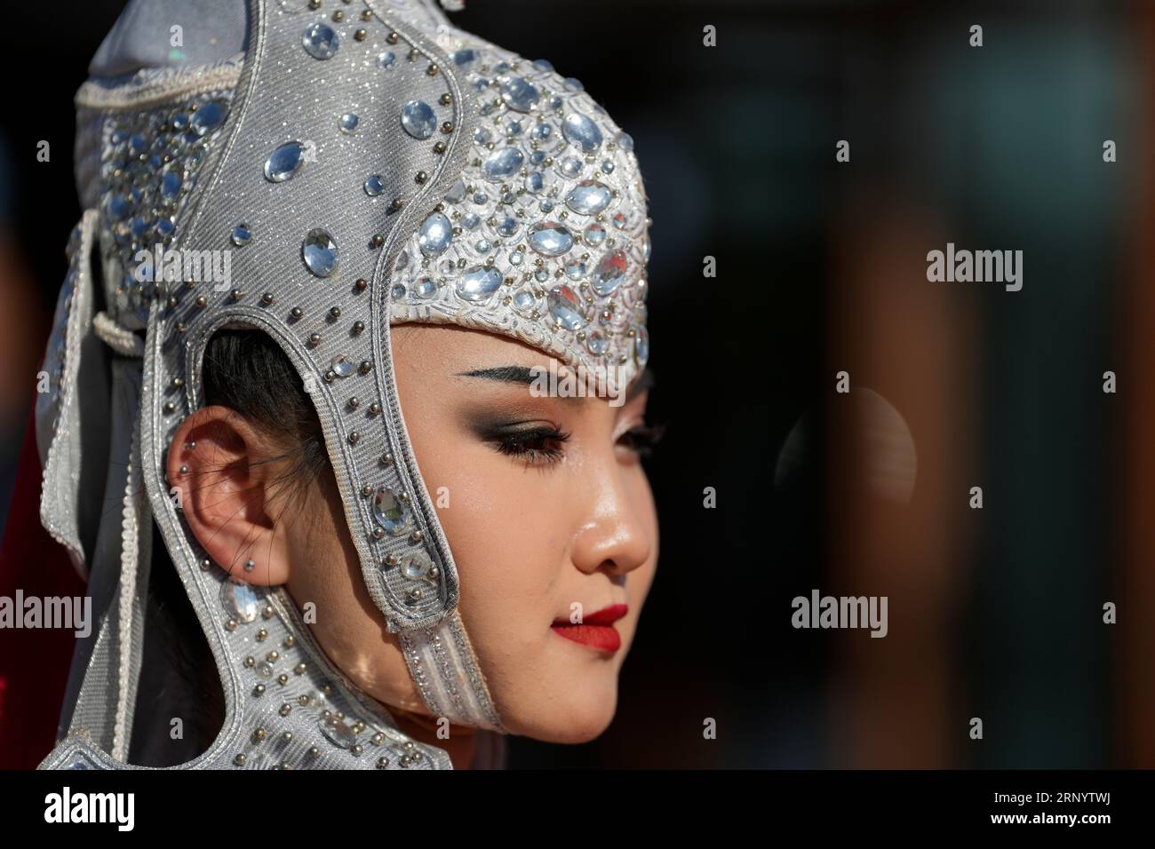 A performer arrives at the Hun Theatre in the Sky Resort complex some ...