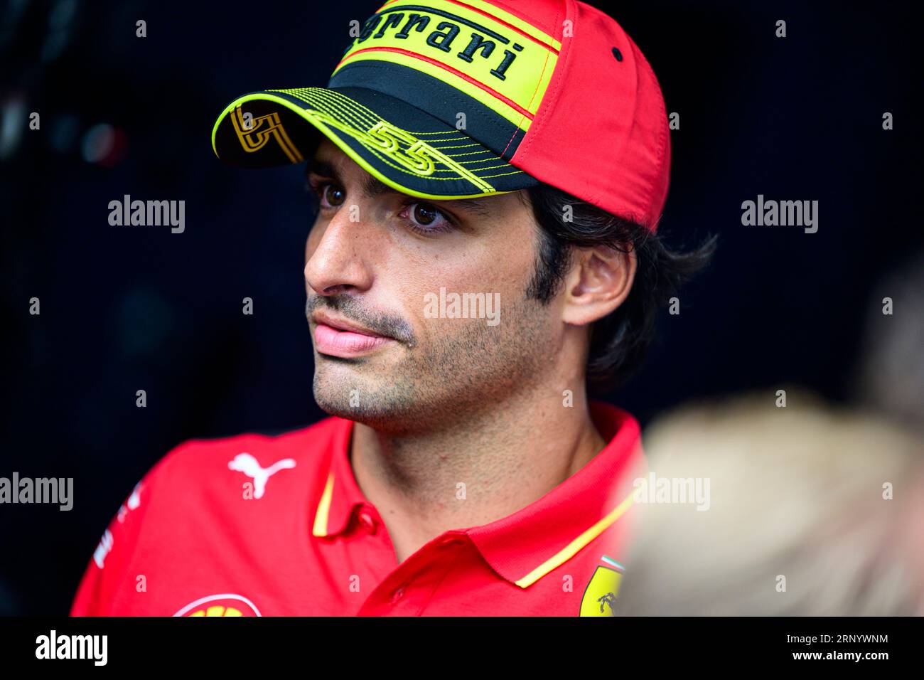 Milano, Italy. 31st Aug, 2023. Scuderia Ferrari's Spanish driver Carlos ...