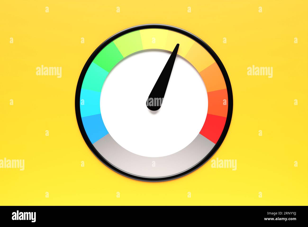 3d illustration of measuring speed icon. Colorful speedometer icon ...