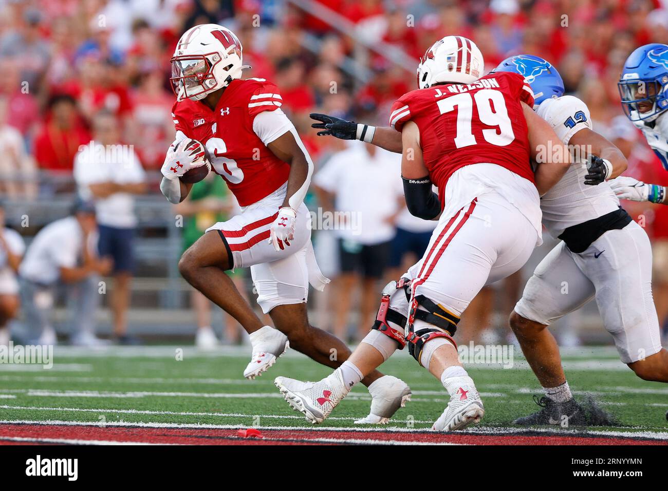 September 2, 2023: Wisconsin Badgers wide receiver Will Pauling (6 ...