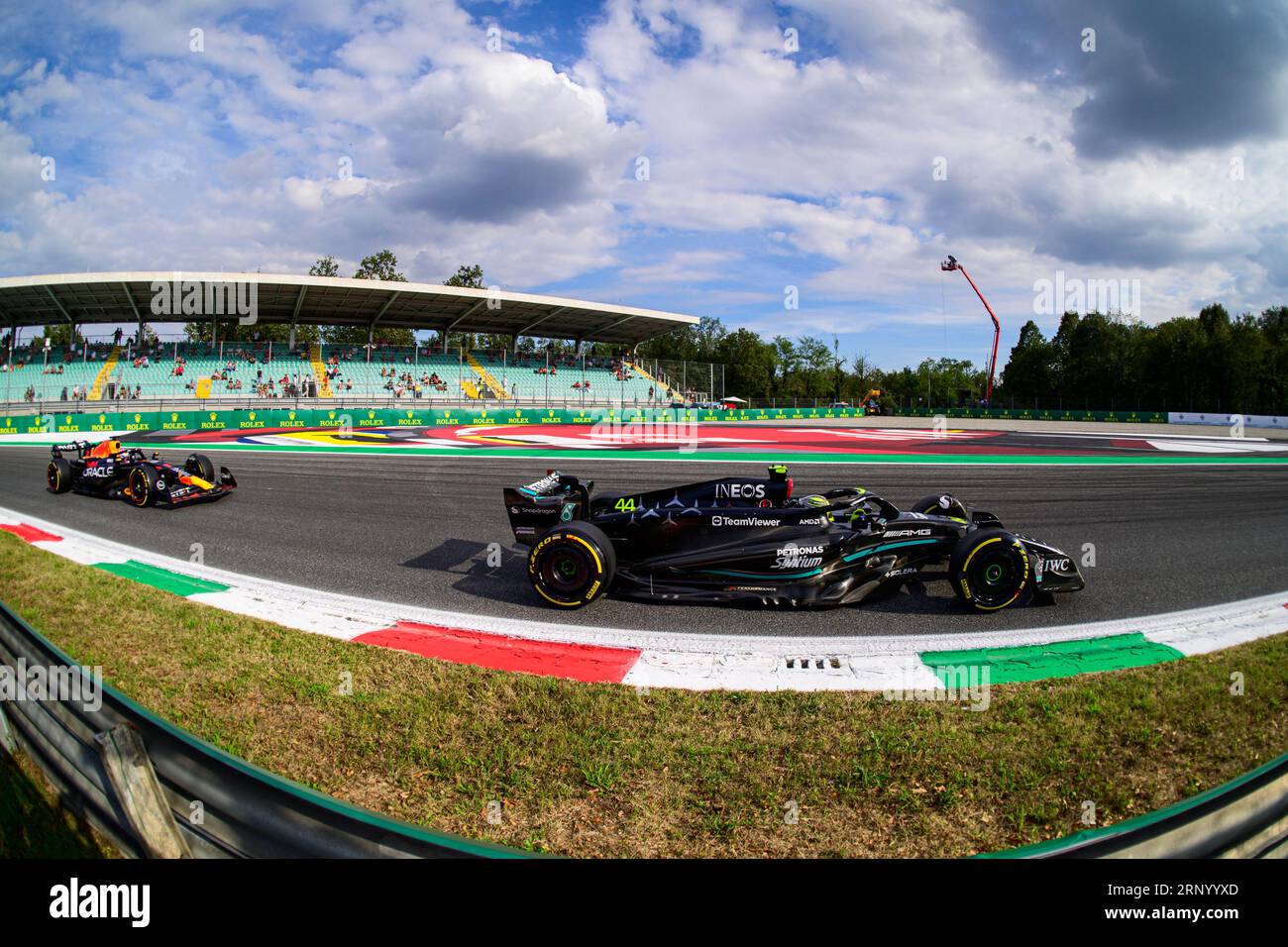 Milano, Italy. 01st Sep, 2023. Mercedes AMG Petronas F1 Team's British ...