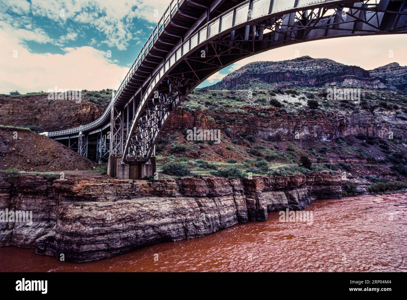 Salt River Canyon Bridge Globet, Arizona, USA Stock Photo - Alamy
