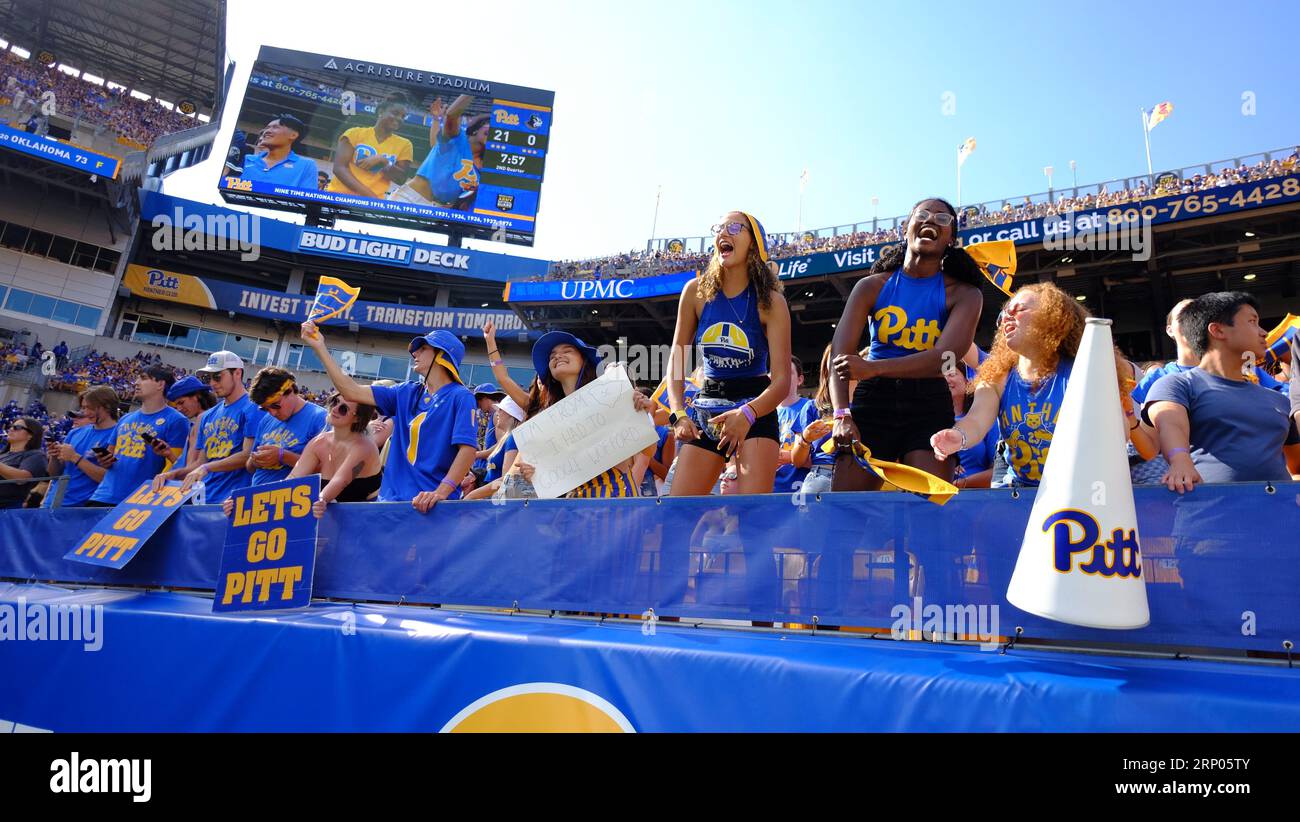 SEPT 2nd, 2023: Pitt student section during the Pitt Panthers vs ...