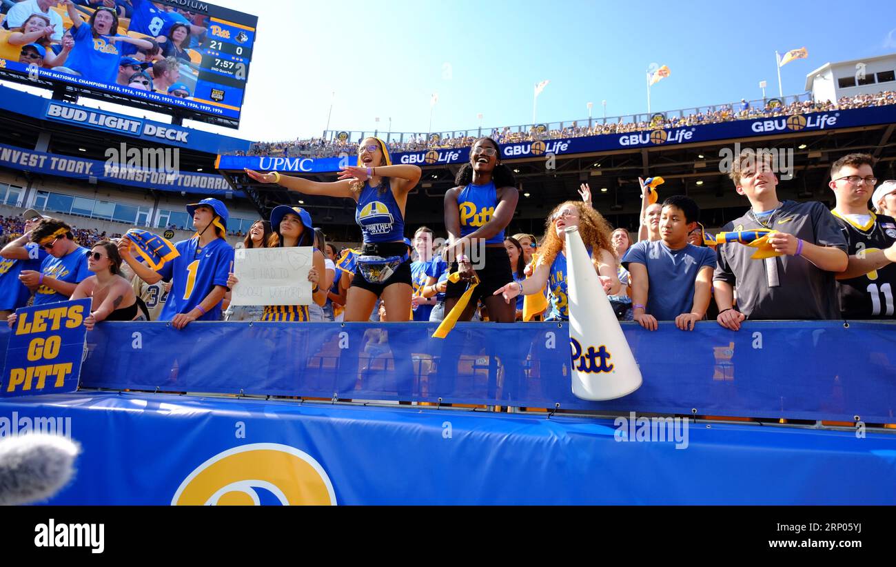SEPT 2nd, 2023: Pitt student section during the Pitt Panthers vs ...