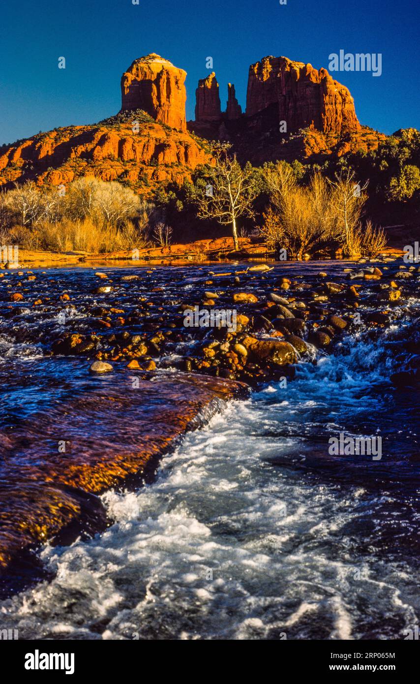 Cathedral Rock at Red Rock Crossing Red Rock, Arizona, USA Stock Photo ...