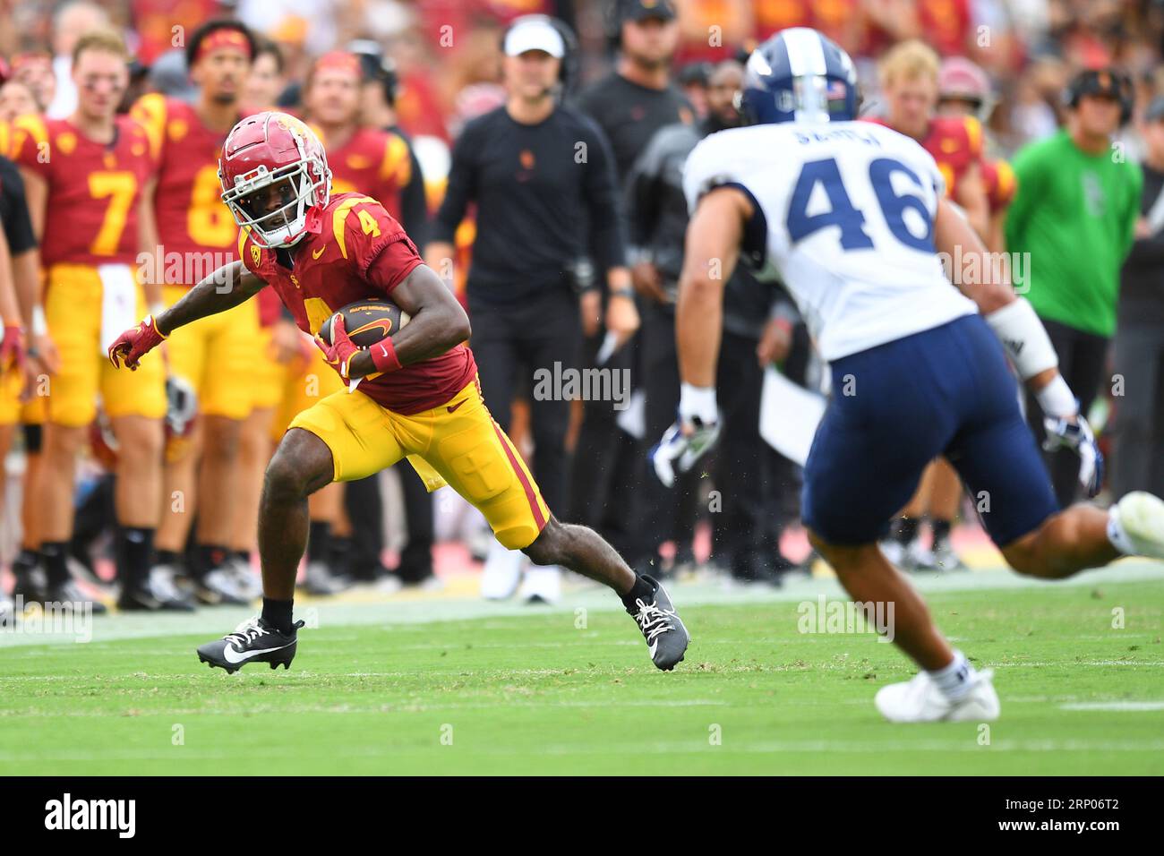LOS ANGELES, CA - SEPTEMBER 02: USC Trojans wide receiver Mario ...