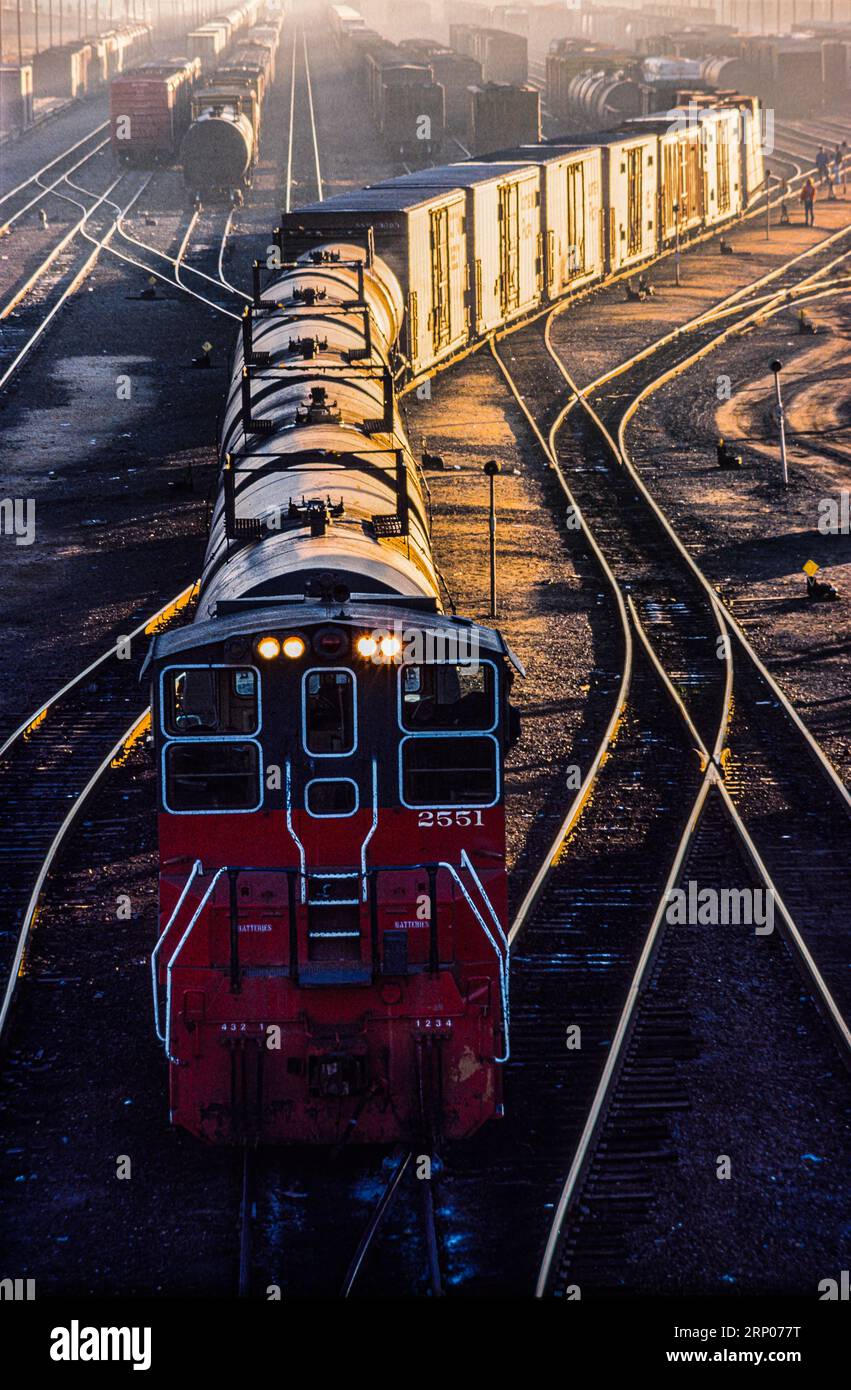 Train Railroad Yard 7th. Street Phoenix, Arizona, USA Stock Photo - Alamy
