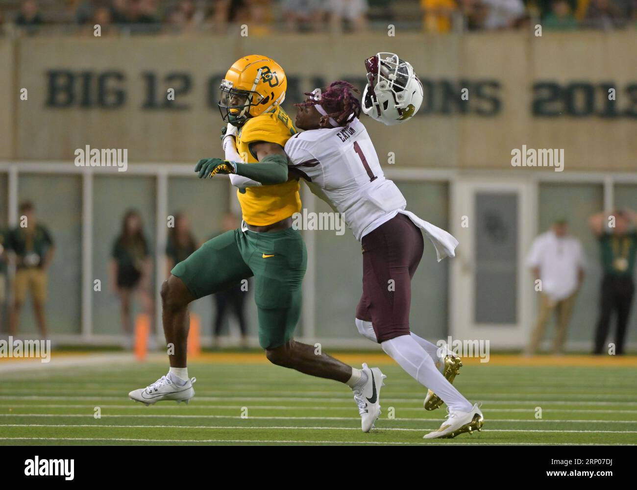 Waco, Texas, USA. 2nd Sep, 2023. Texas State Bobcats cornerback Joshua ...