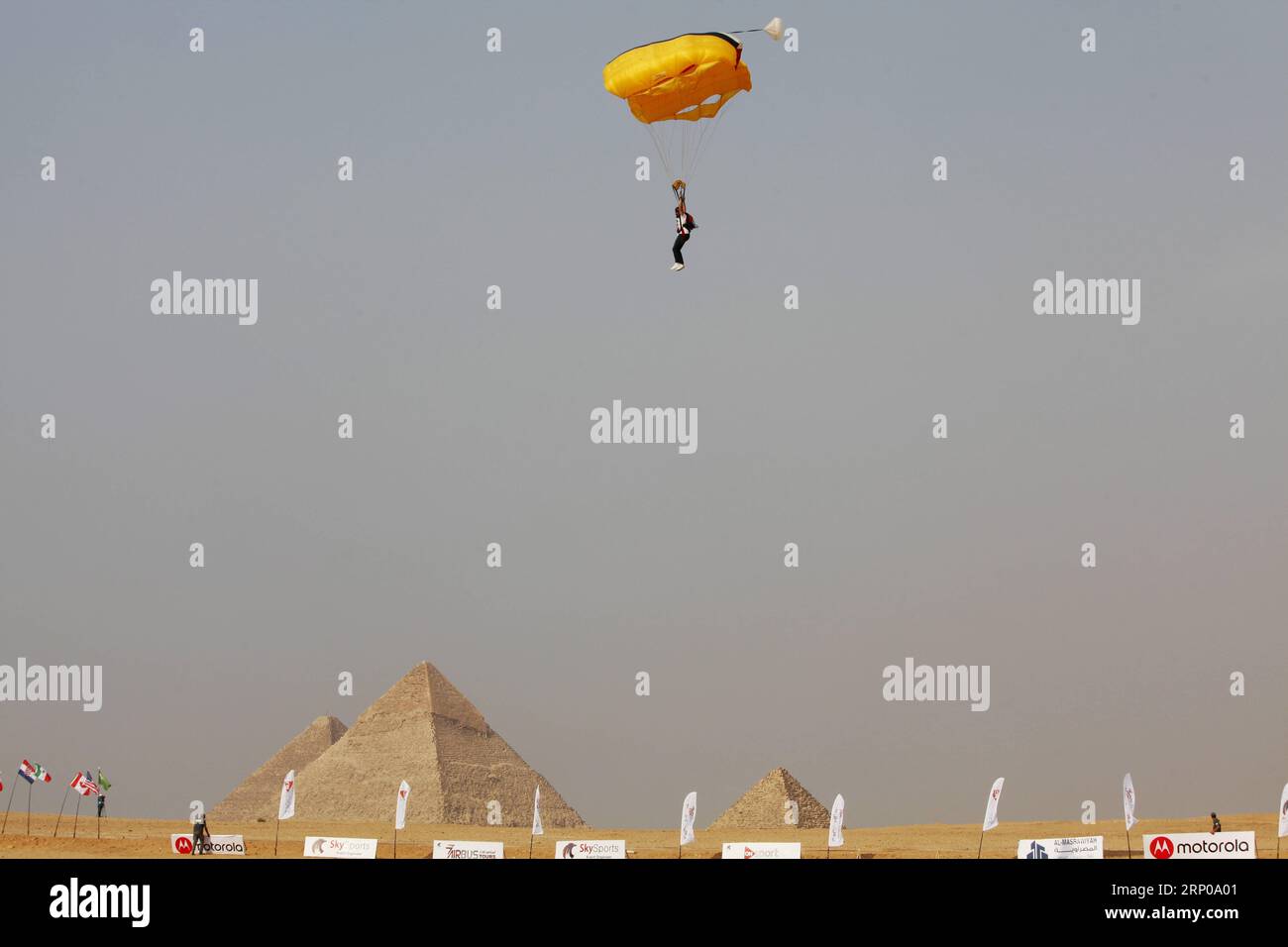 Skydivers flying in sky over hi-res stock photography and images - Alamy