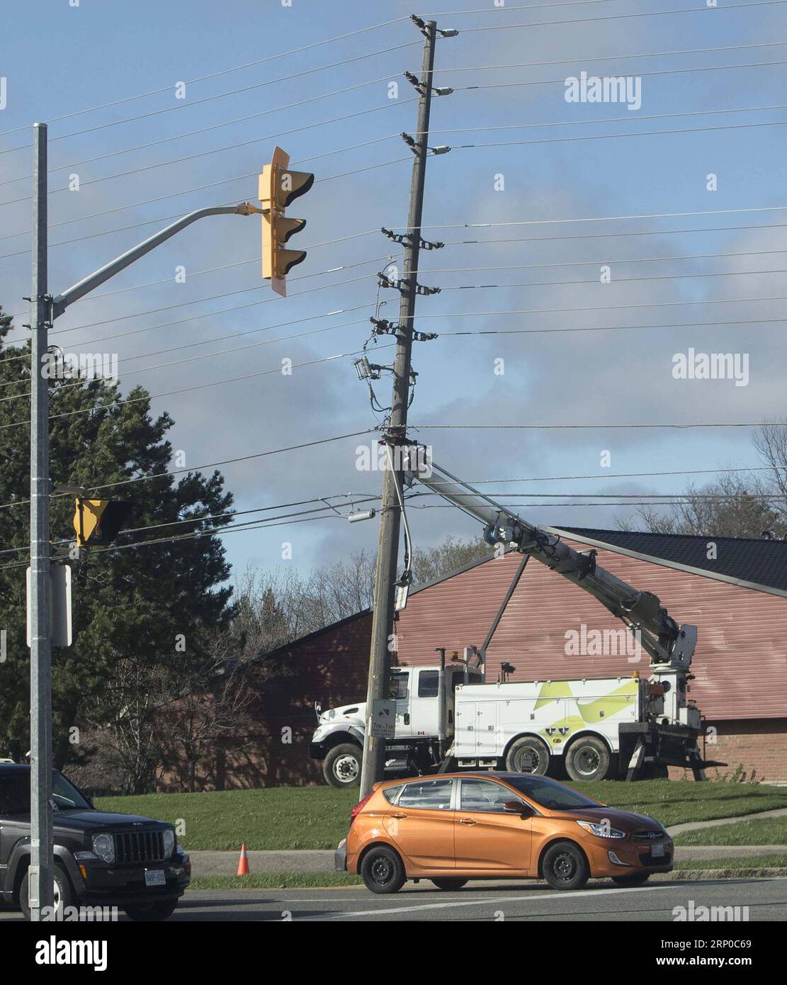 (180505) -- TORONTO, May 5, 2018 -- An electric rescue vehicle works on ...