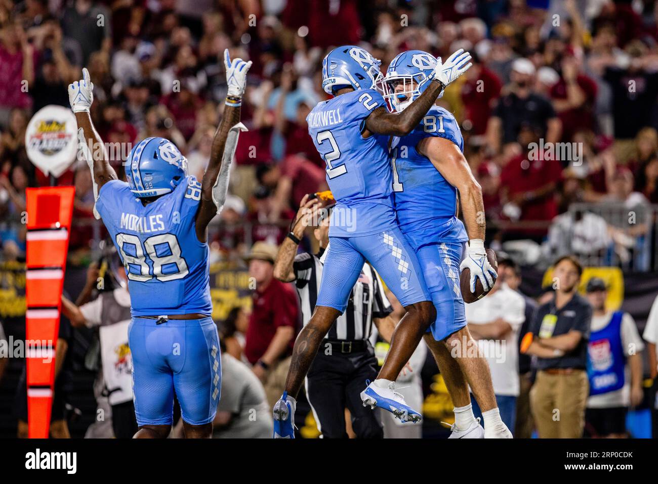 September 2, 2023: North Carolina Tar Heels wide receiver Gavin ...
