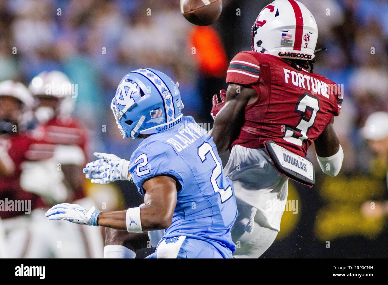 Charlotte, NC, USA. 2nd Sep, 2023. South Carolina Gamecocks defensive ...