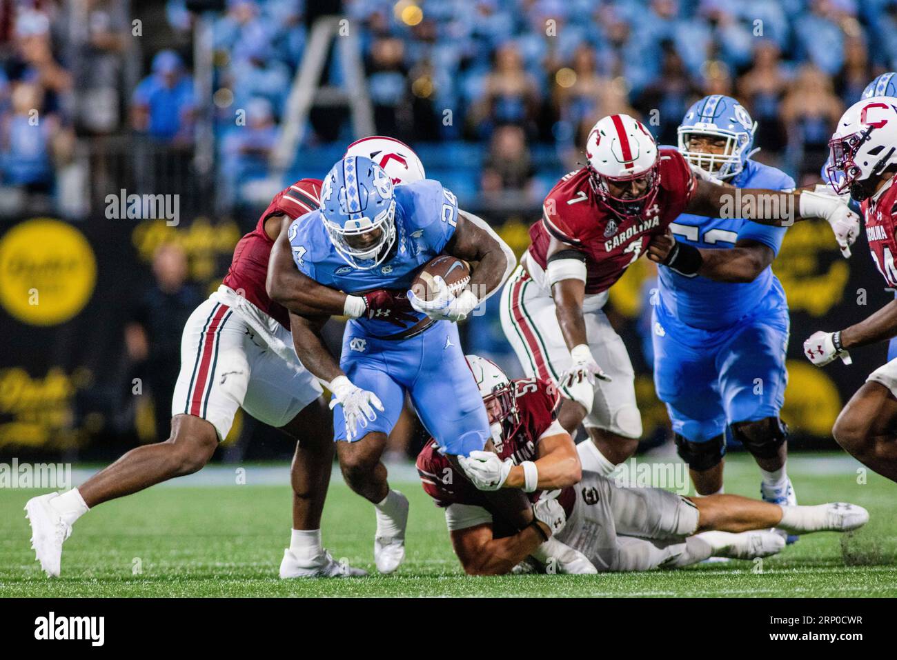 Charlotte, NC, USA. 2nd Sep, 2023. North Carolina Tar Heels running ...