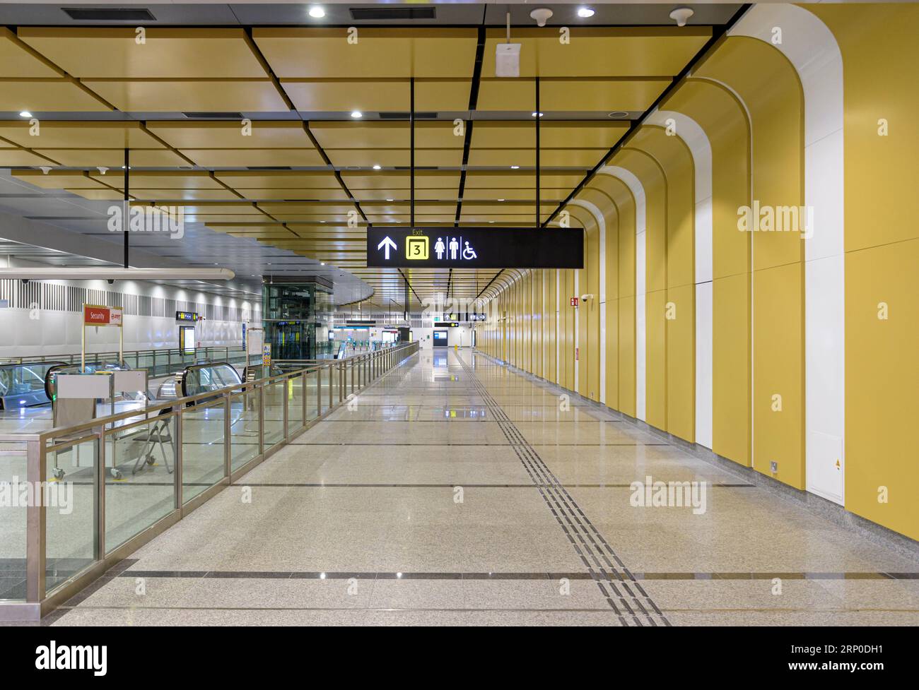 Inside the Gardens by the Bay MRT underground station, Singapore Stock ...