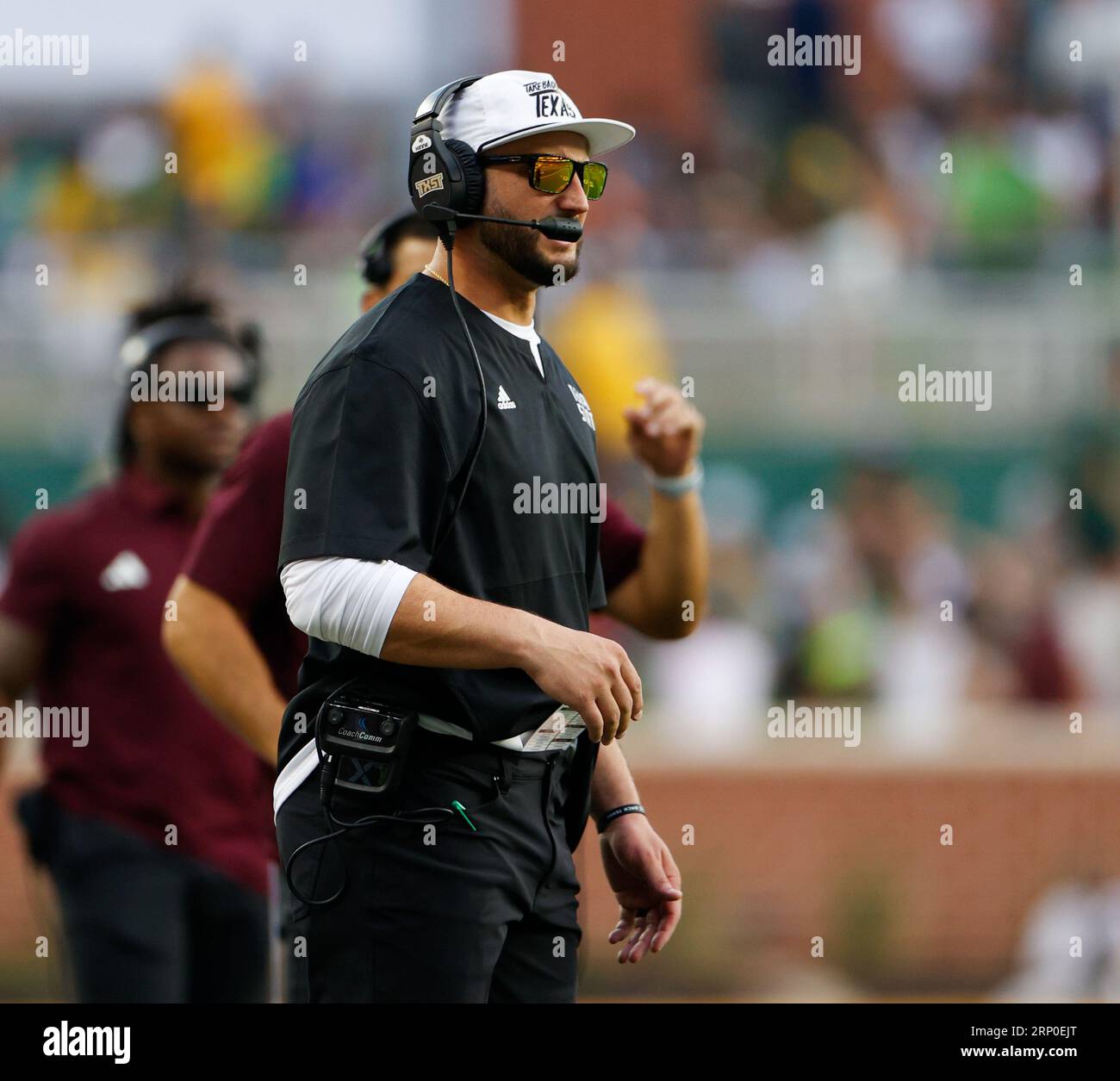 September 2, 2023: Texas State head coach GJ Kinne during an NCAA ...