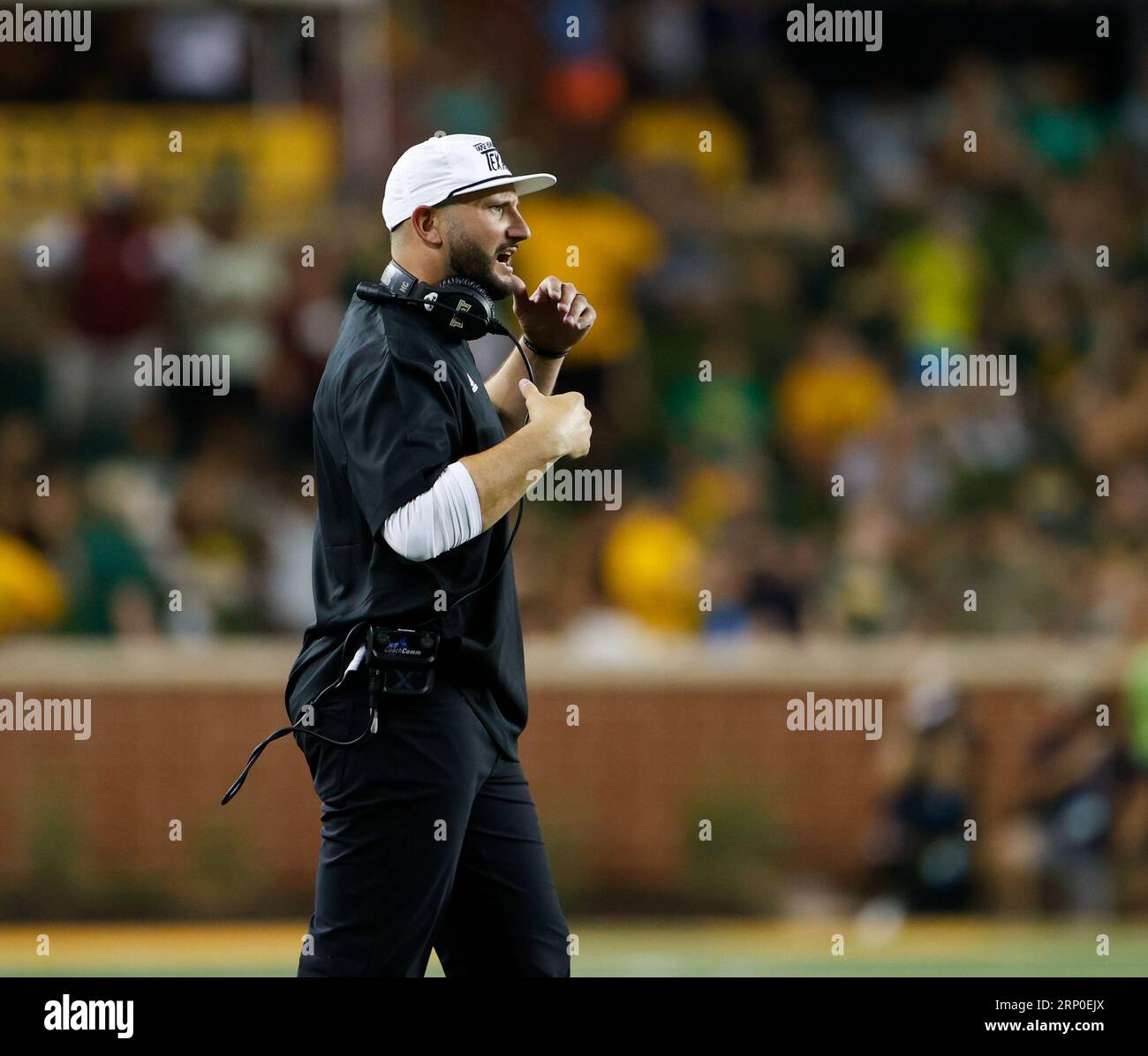 September 2, 2023: Texas State head coach GJ Kinne during an NCAA ...