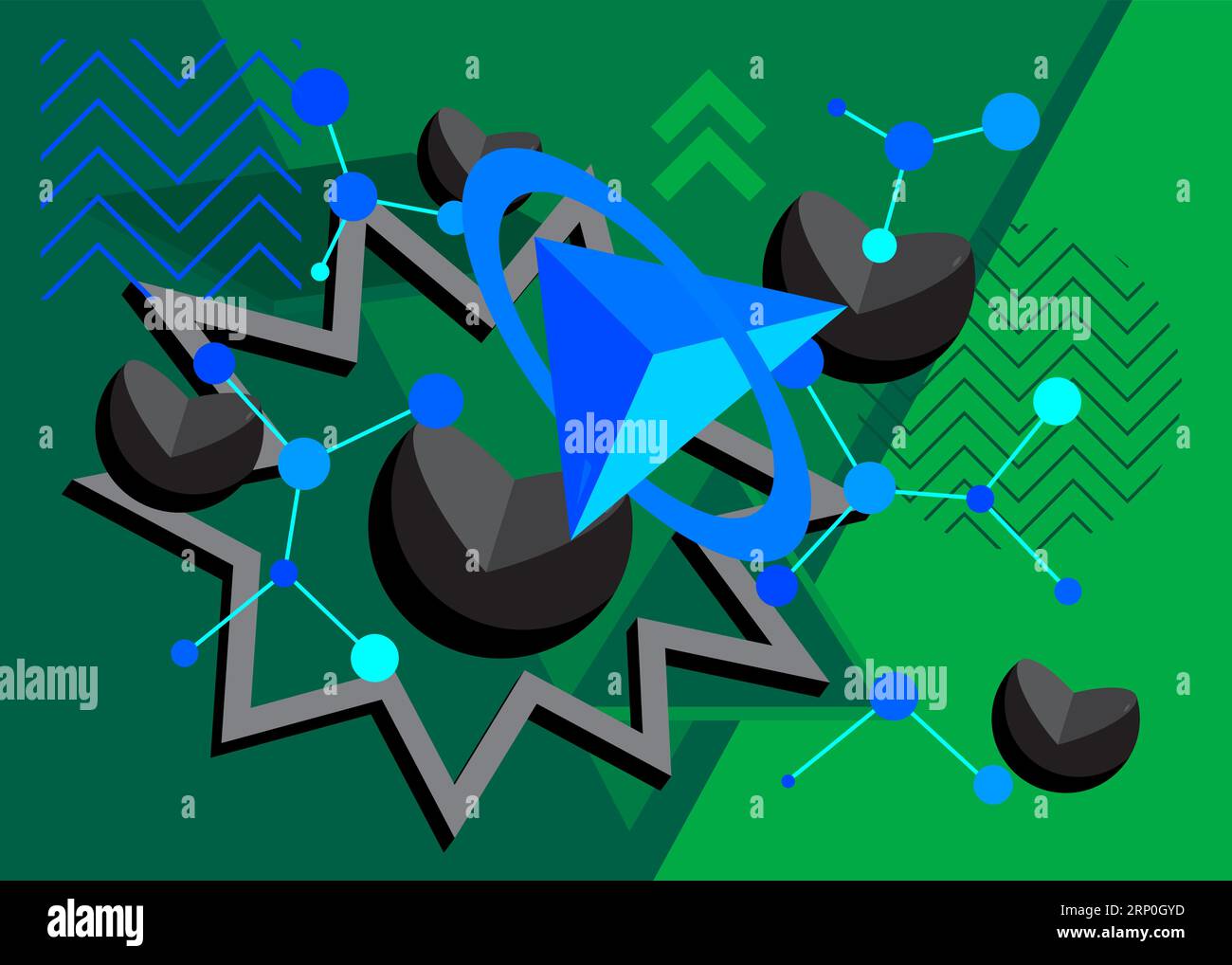 Blue green theme hi-res stock photography and images - Alamy