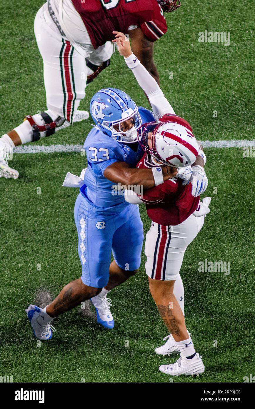 Charlotte, NC, USA. 2nd Sep, 2023. North Carolina Tar Heels linebacker ...