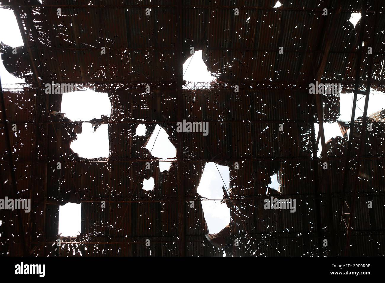 (180522) -- MARAWI CITY, May 22, 2018 -- Holes caused by bullets and ...
