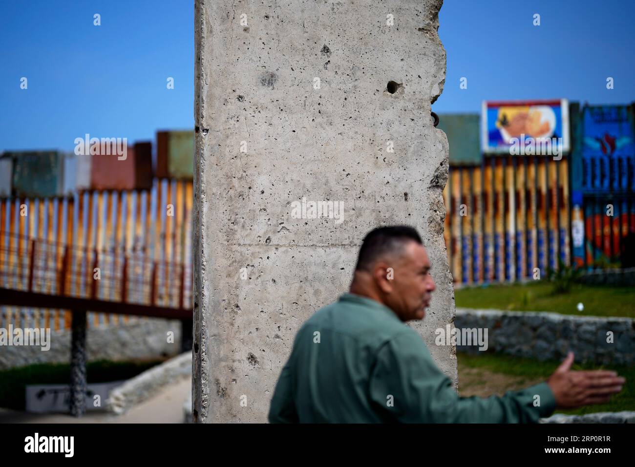 Thomas Correa, of Northern California, talks as he stands in front of a ...