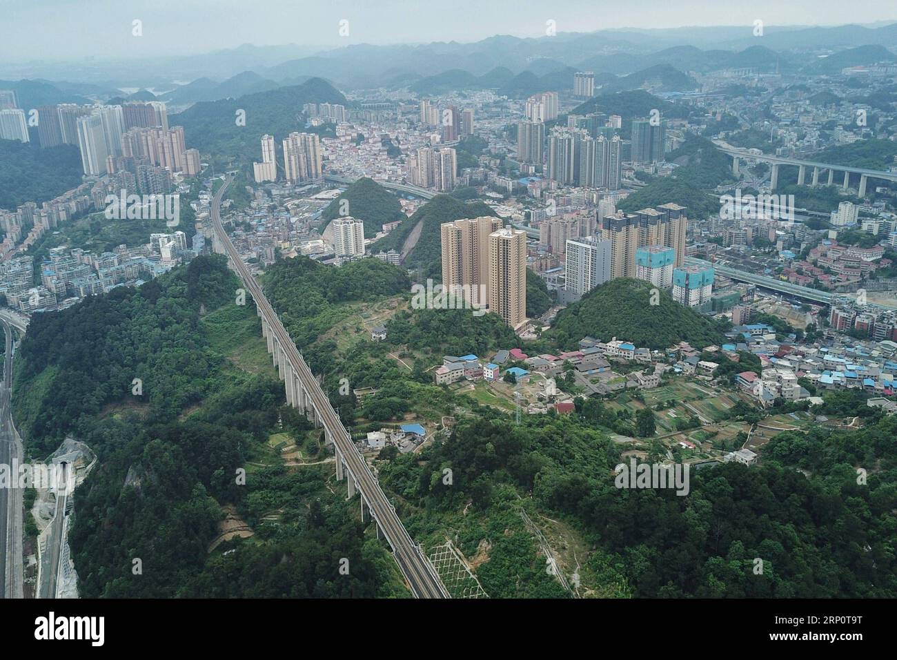 (180524) -- GUIYANG, May 24, 2018 -- Aerial Photo taken on May 23, 2018 ...