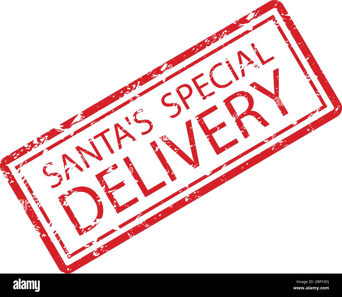 Santa special delivery rubber stamp to post office Stock Vector Image ...