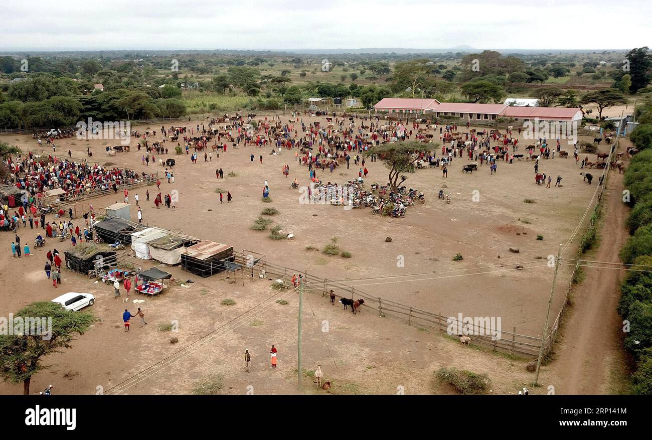(180608) -- NAIROBI, June 8, 2018 -- Aerial photo taken on June 5, 2018 ...