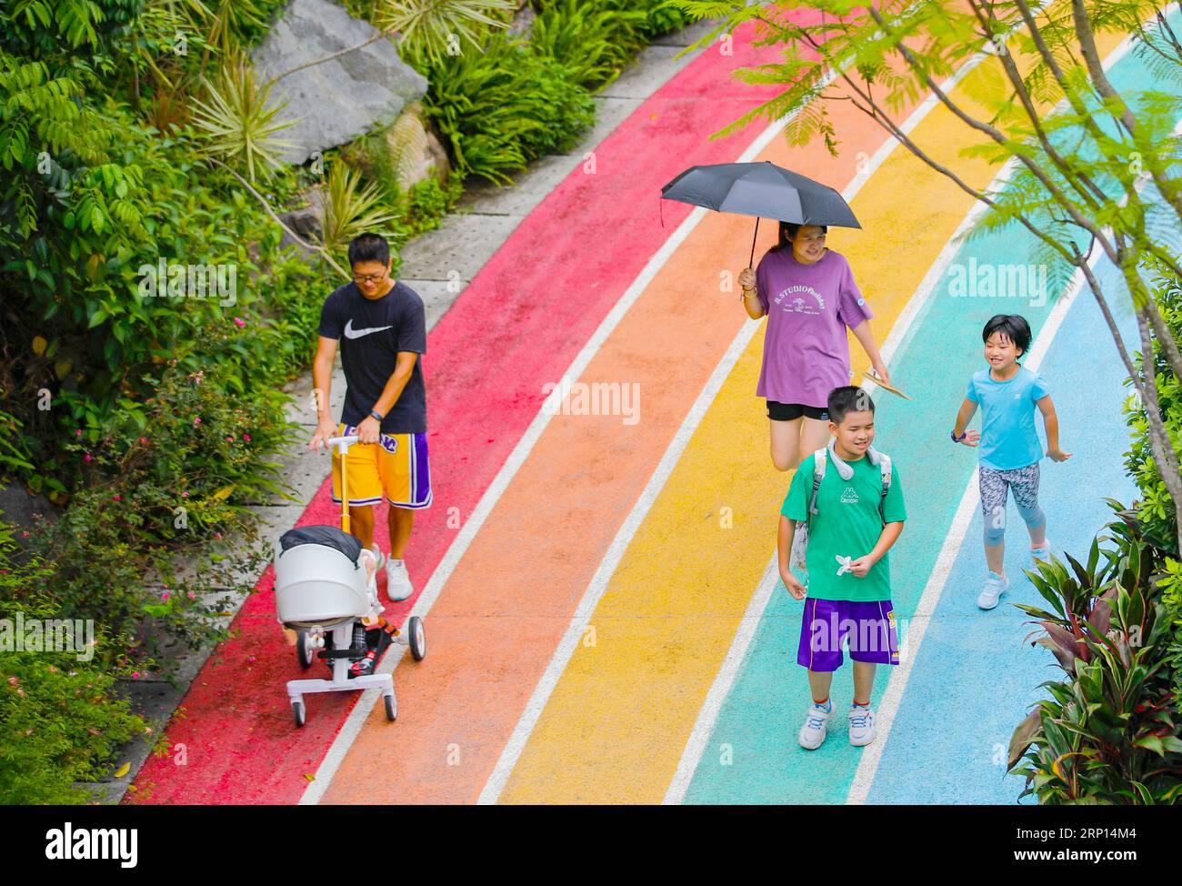 Rainbow walk hi-res stock photography and images - Alamy