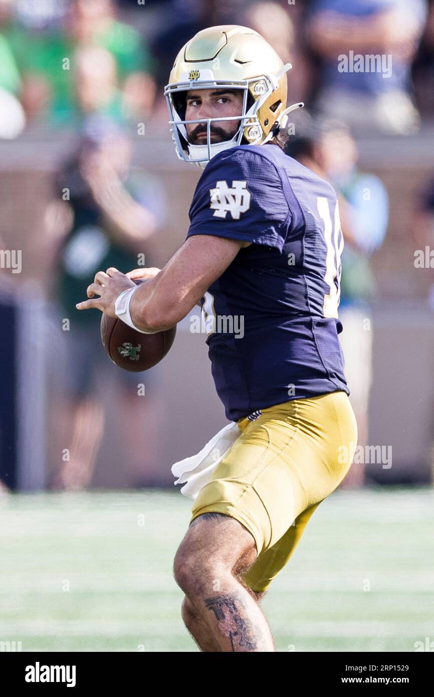 USA. 02nd Sep, 2023. September 02, 2023: Notre Dame quarterback Sam ...