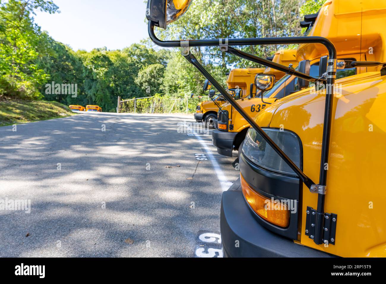 School bus driver windshield hi-res stock photography and images - Alamy