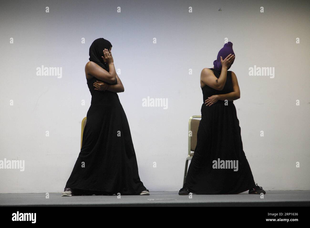 (180611) -- THEBES (GREECE), June 11, 2018 -- Women inmates perform at ...