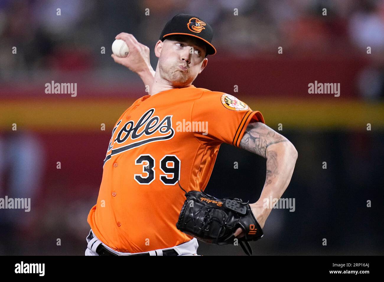 Baltimore Orioles starting pitcher Kyle Bradish throws against the ...