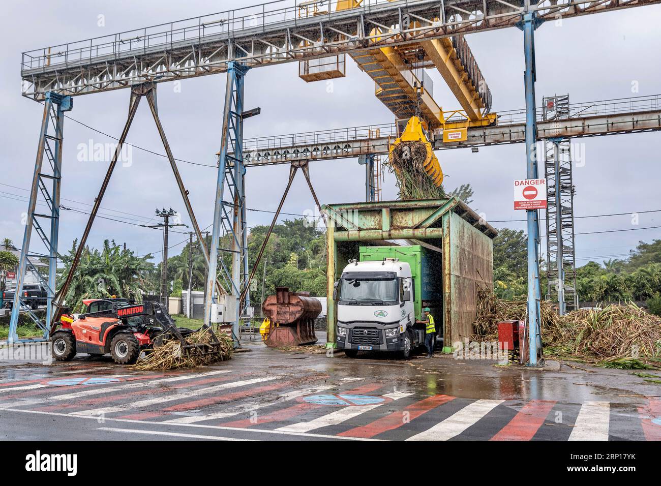 La Reunion Island from rhum factory to the volcano Stock Photo - Alamy