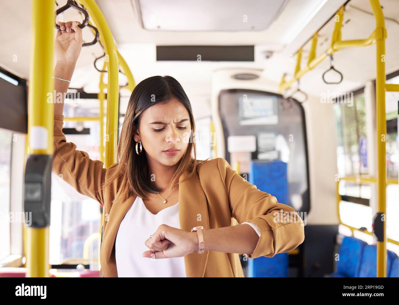 Late bus woman hi-res stock photography and images - Alamy