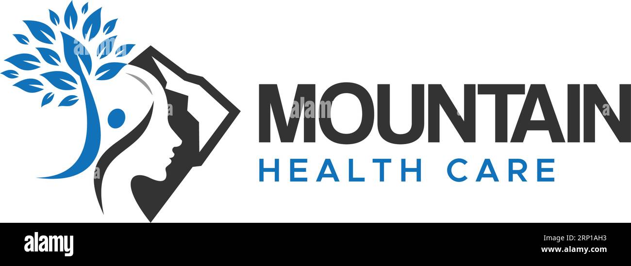 Modern MOUNTAIN HEALTH CARE Tree logo design Stock Vector Image & Art ...