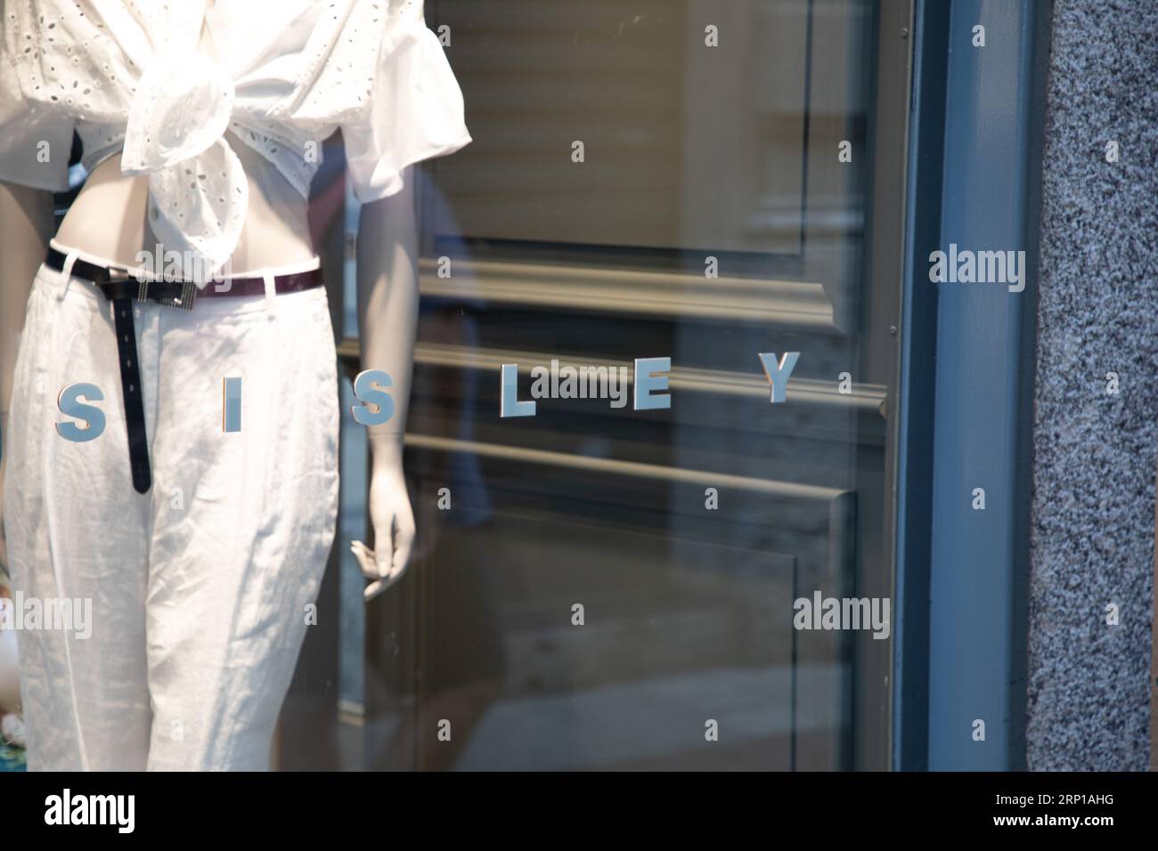 Milan , Italy - 08 22 2023 : Sisley paris logo brand shop chain and ...