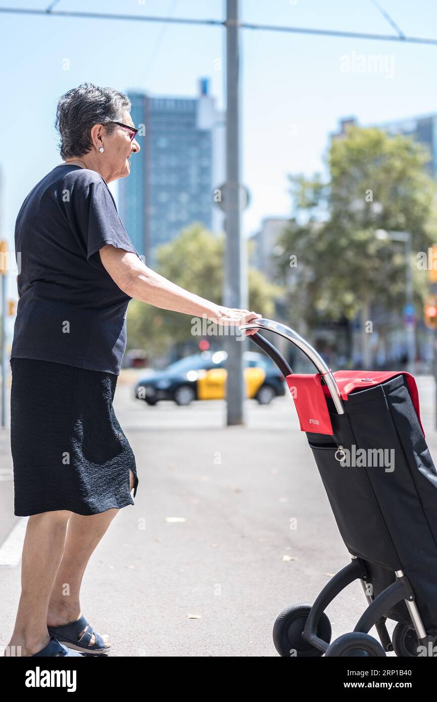 Granny cart hi-res stock photography and images - Alamy