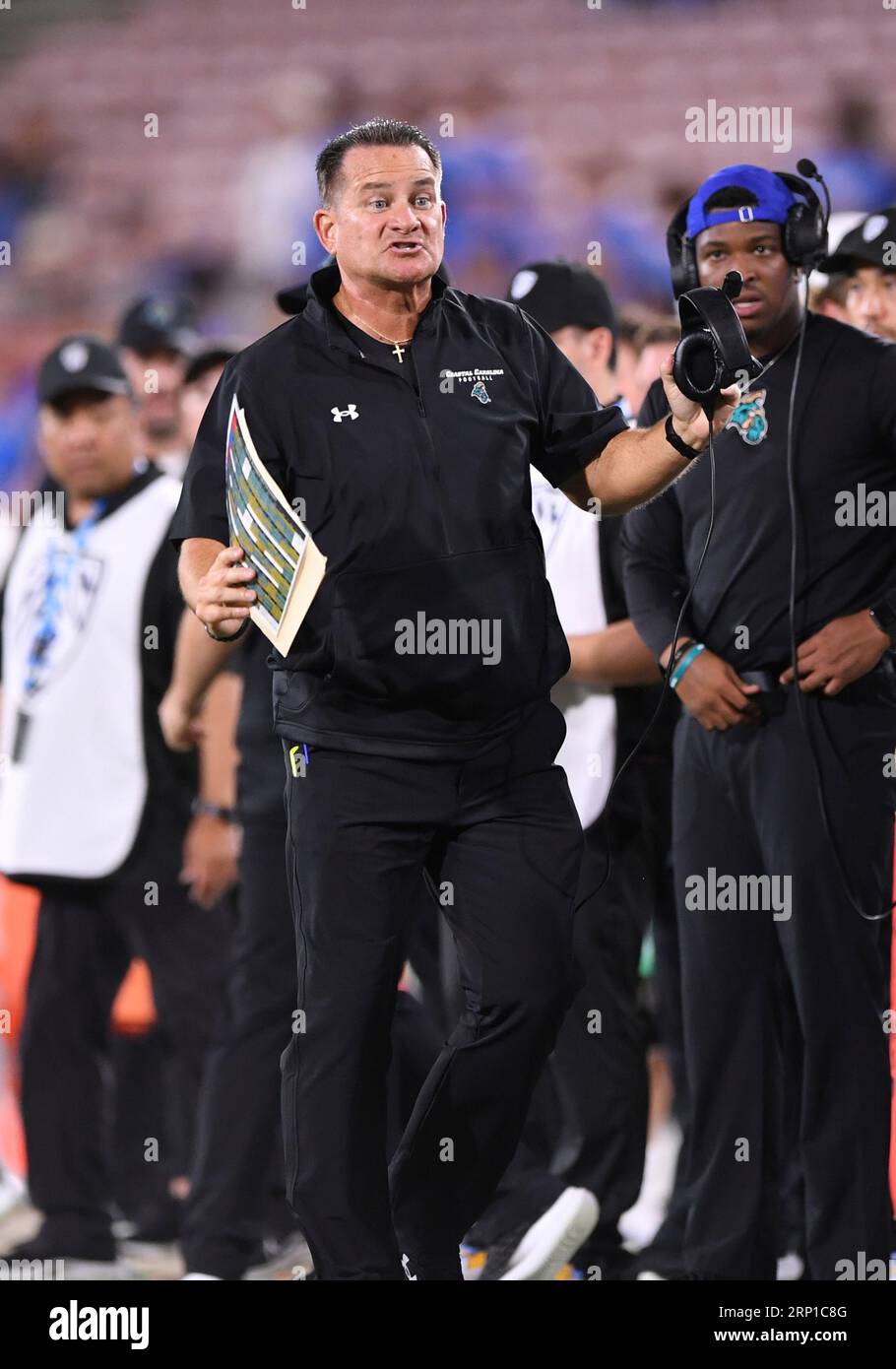 PASADENA, CA - SEPTEMBER 02: Coastal Carolina Chanticleers head coach ...