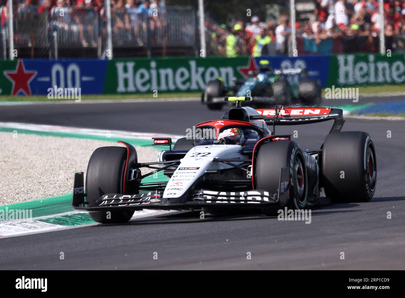 Monza, Italy. 02nd Sep, 2023. Yuki Tsunoda of AlphaTauri on track during qualifying for the F1 ...
