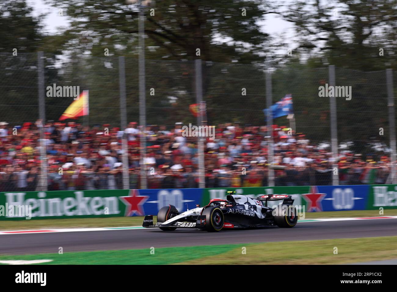 Monza, Italy. 02nd Sep, 2023. Yuki Tsunoda of AlphaTauri on track during qualifying for the F1 ...
