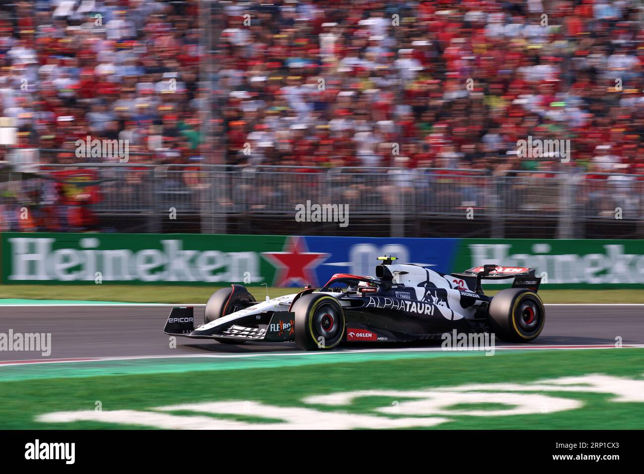 Monza, Italy. 02nd Sep, 2023. Yuki Tsunoda of AlphaTauri on track during qualifying for the F1 ...