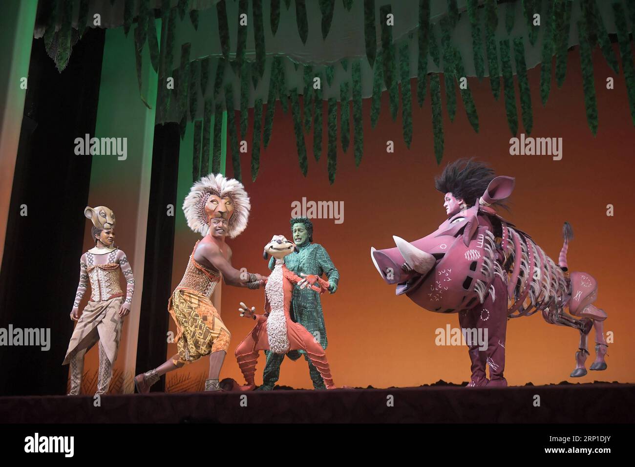 (180628) -- SINGAPORE, June 28, 2018 -- Actors perform in The Lion King ...
